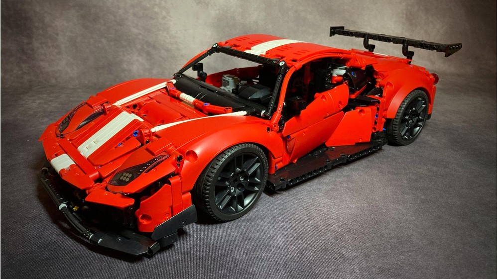 Lego Moc Ferrari 488 Gte Rc 42125 Mod By Lego Technic World