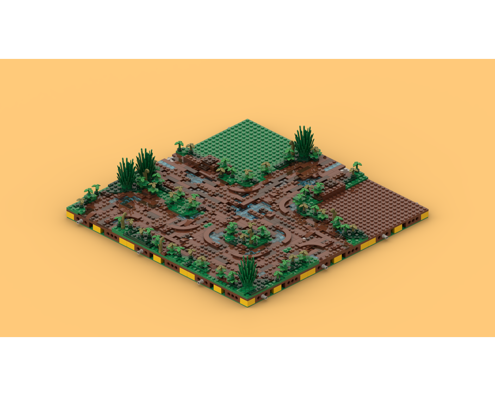 LEGO MOC Muddy Road T Junction MILS 16x16 by keesbuilds | Rebrickable ...