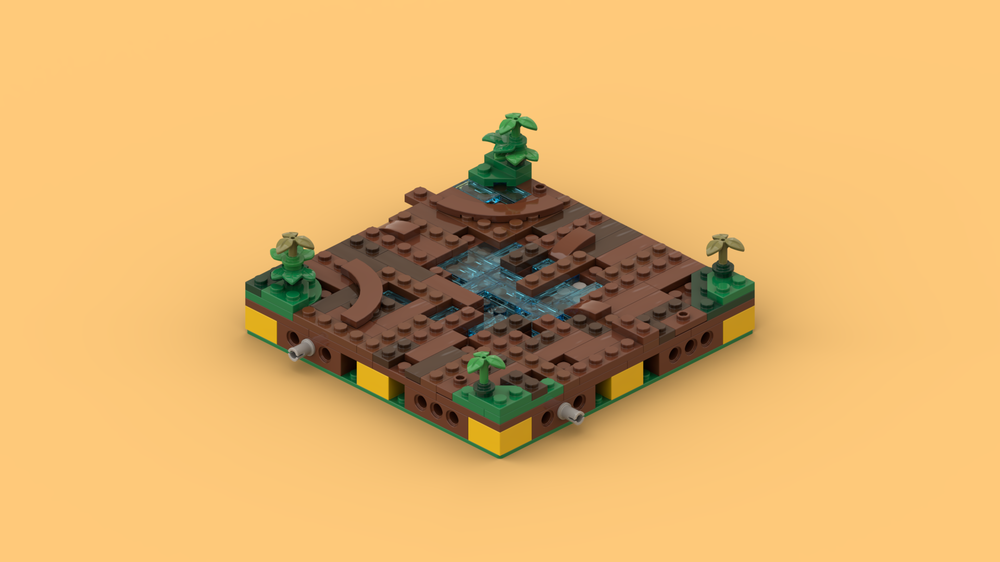 LEGO MOC Muddy Road Cross Intersection MILS 16x16 by keesbuilds ...