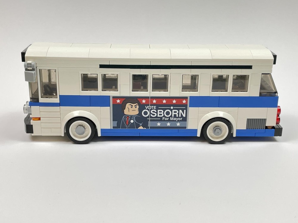 LEGO MOC Vintage NY-style Bus by iron_foot | Rebrickable - Build with LEGO