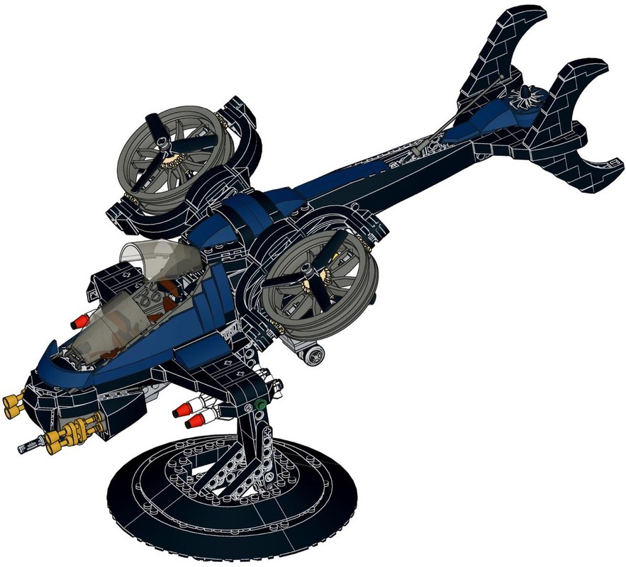 LEGO MOC Orca Combat Helicopter by PANOS82 | Rebrickable - Build with LEGO