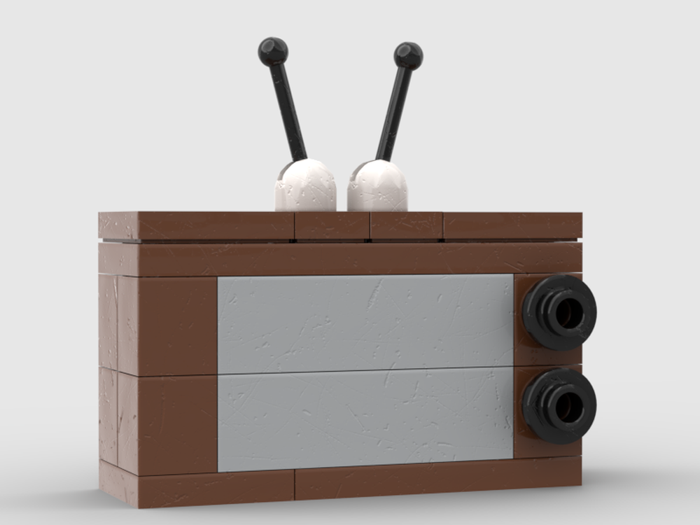 LEGO MOC-139962 Vintage TV by TheBasicType | Rebrickable - Build with LEGO