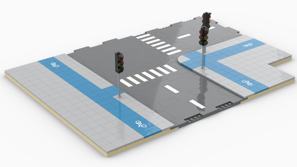 LEGO MOC straße mit radweg / road with bike path by Otacon86 ...