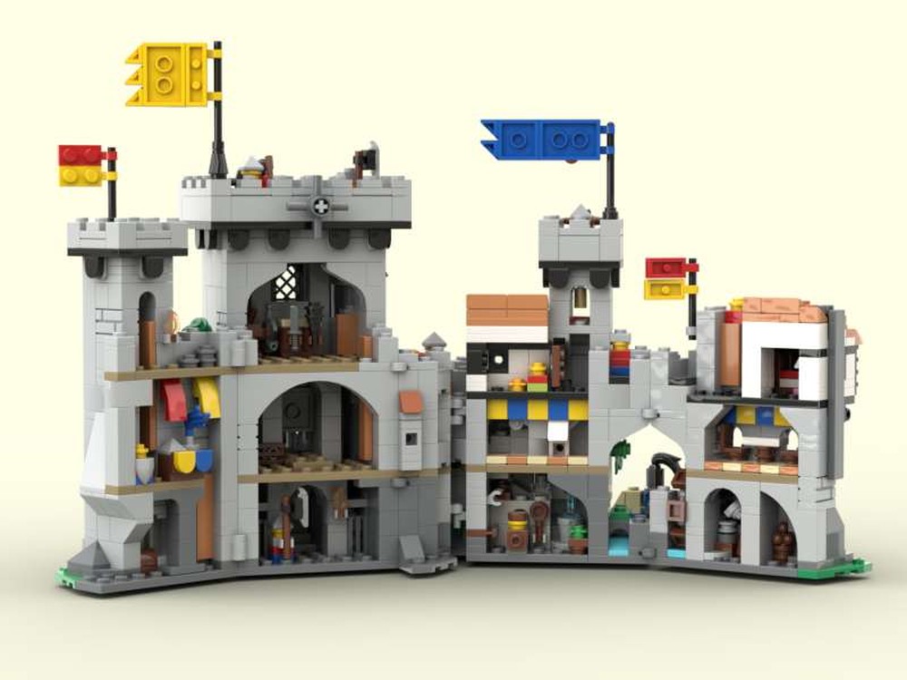 Lego Moc Lion Cubs Castle Mini Castle Inpired By 10305 By Ad000