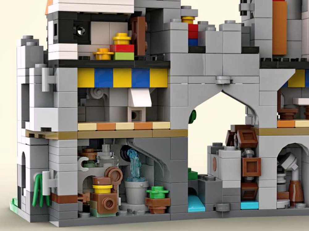 Lego Moc Lion Cubs Castle Mini Castle Inpired By 10305 By Ad000