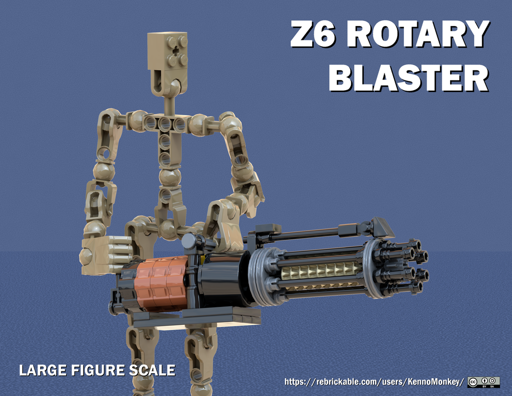 LEGO MOC Z6 Rotary Cannon by KennoMonkey | Rebrickable - Build with LEGO