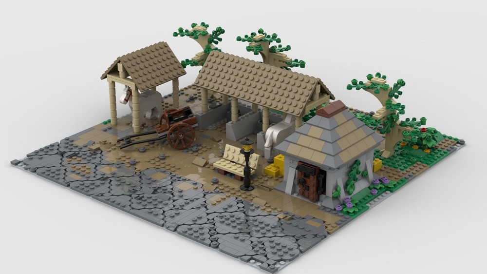 LEGO MOC Middle-Earth: Bree - Stables by Rogdush | Rebrickable - Build ...