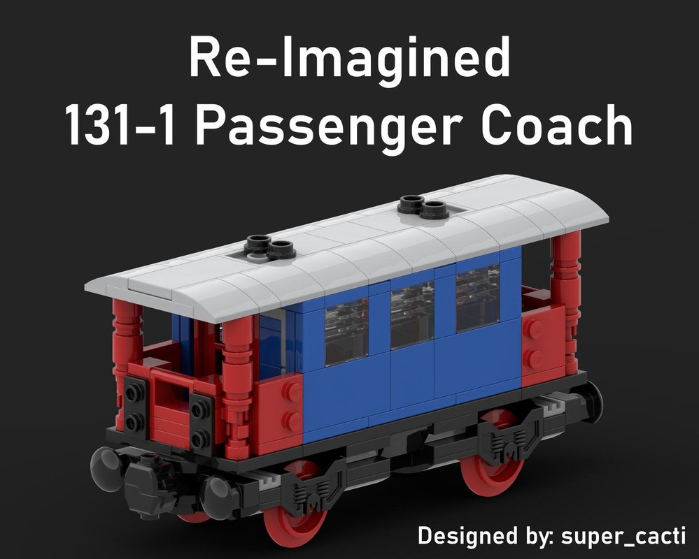 LEGO MOC Re-Imagined 131-1 Passenger Coach by super_cacti | Rebrickable ...