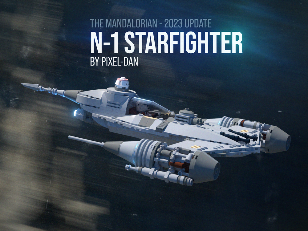 LEGO MOC PiXEL-DANs DIN DJARINs CUSTOM MODIFIED N-1 Starfighter WIZARD ...