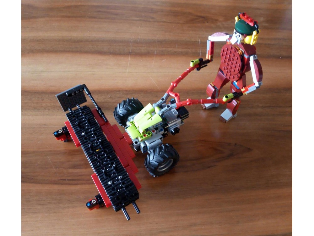 LEGO MOC Band Rake for Single-Axle Tractor by Larsagri | Rebrickable ...