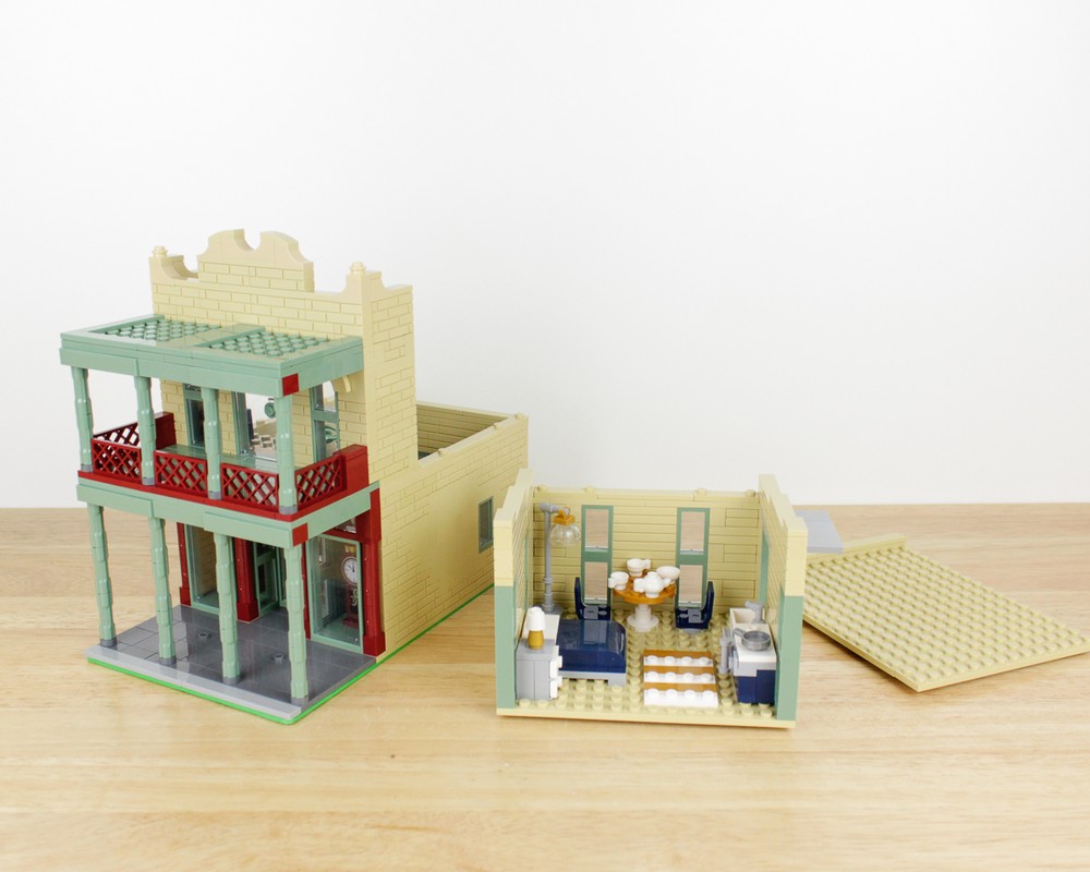 LEGO MOC Old Clock Store w/ Balcony by Stonewall Bricks | Rebrickable ...