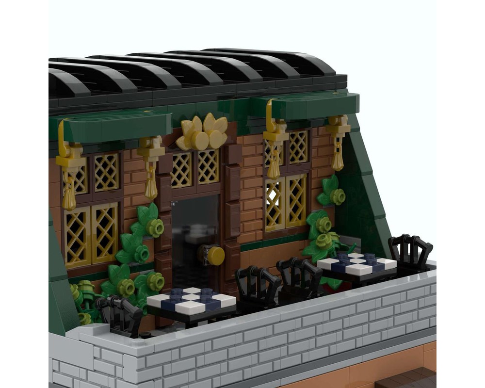 LEGO MOC Corner Modular Building with Rooftop Restaurant by ...