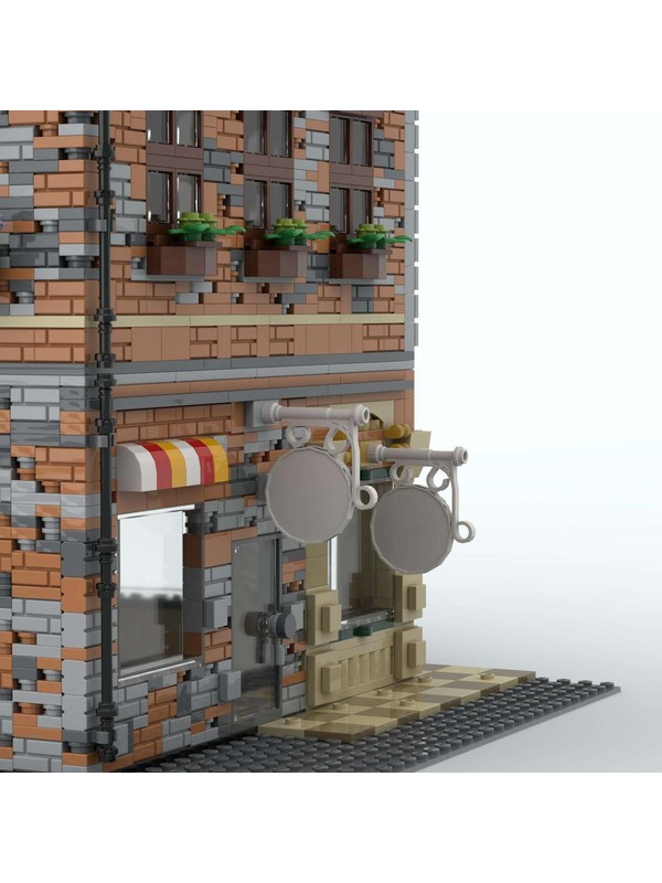 LEGO MOC Corner Modular Building with Rooftop Restaurant by ...