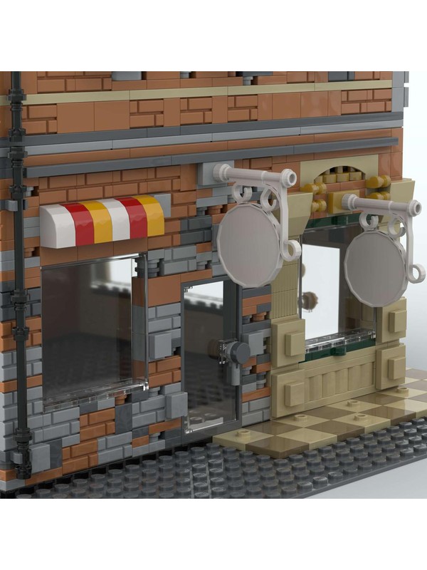LEGO MOC Corner Modular Building with Rooftop Restaurant by ...