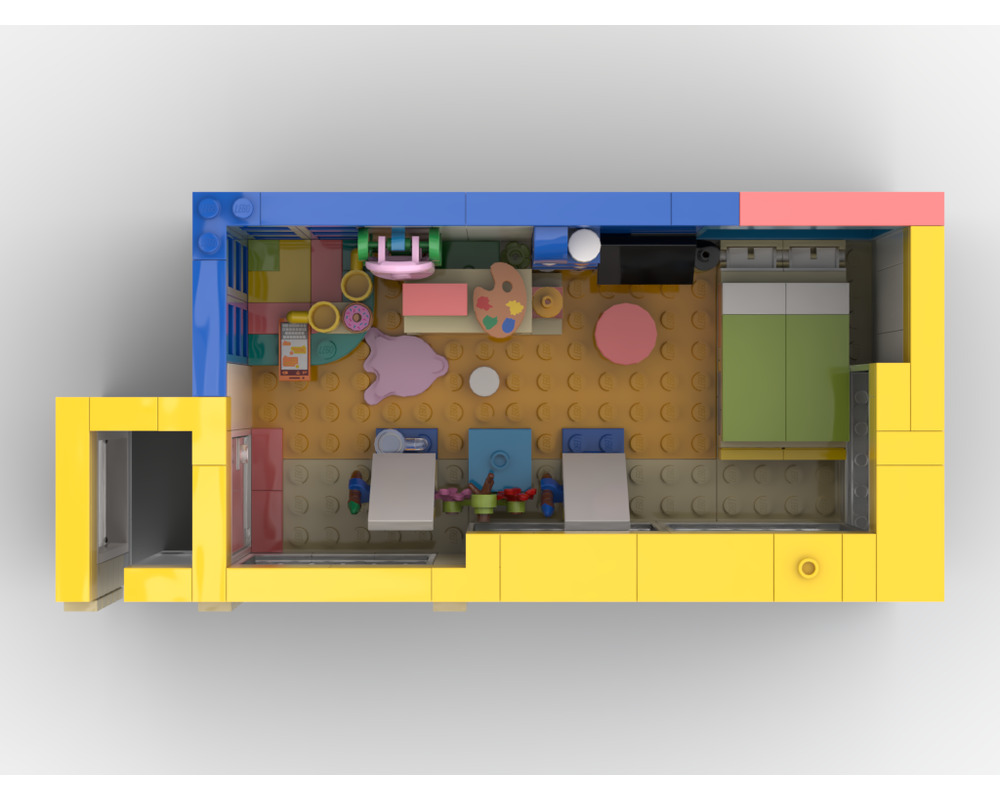 Lego Moc Heartlake Apartments Lianns Apt Floor Compatible With Moc