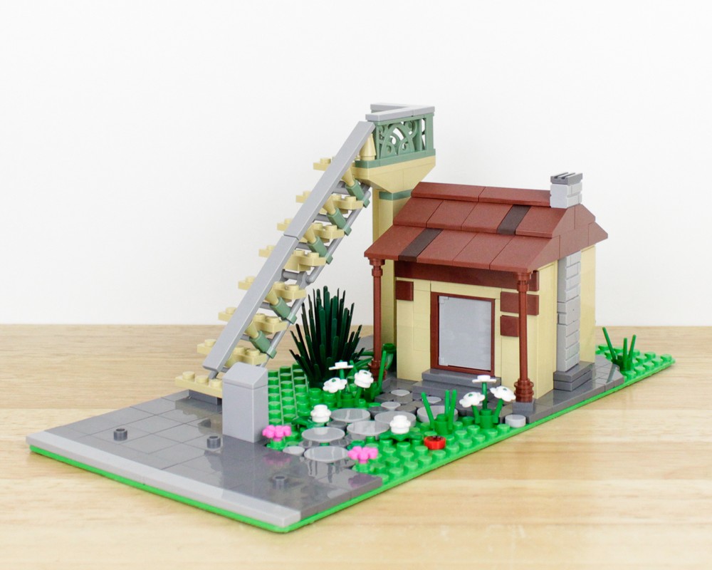 LEGO MOC Exterior Stairs & Old Cabin by Stonewall Bricks | Rebrickable ...