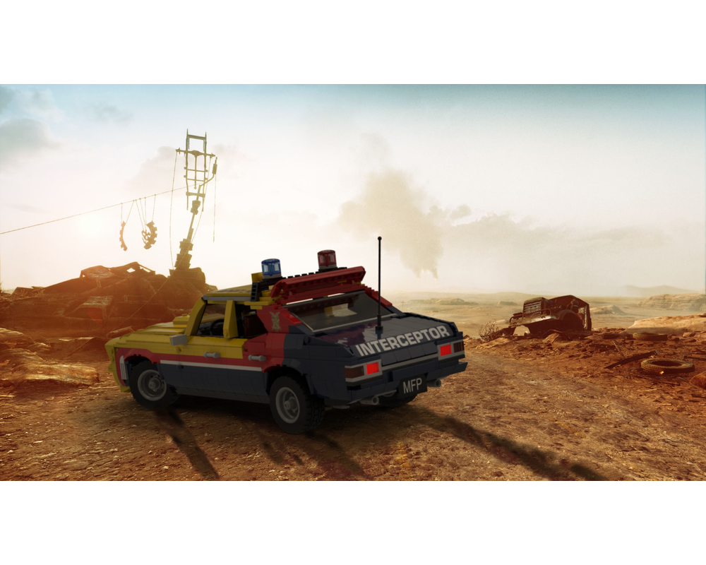 Lego Moc Mad Max Yellow Interceptor By Mrplatinum Rebrickable