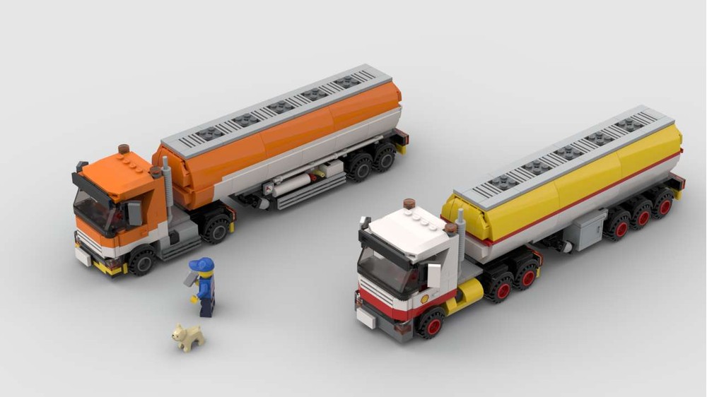 LEGO MOC Idemitsu Tank Truck by doppiopug | Rebrickable - Build with LEGO