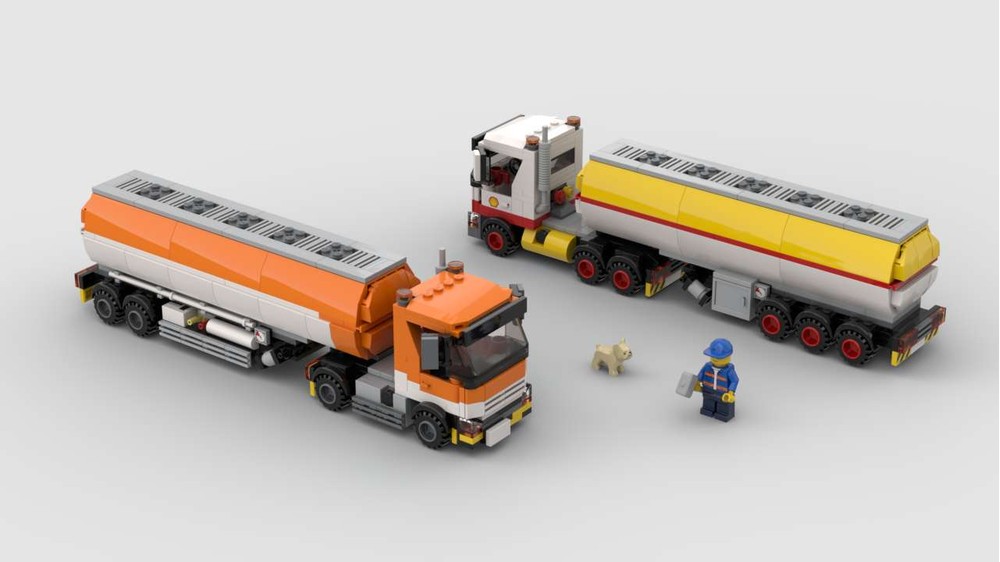 LEGO MOC Idemitsu Tank Truck by doppiopug | Rebrickable - Build with LEGO