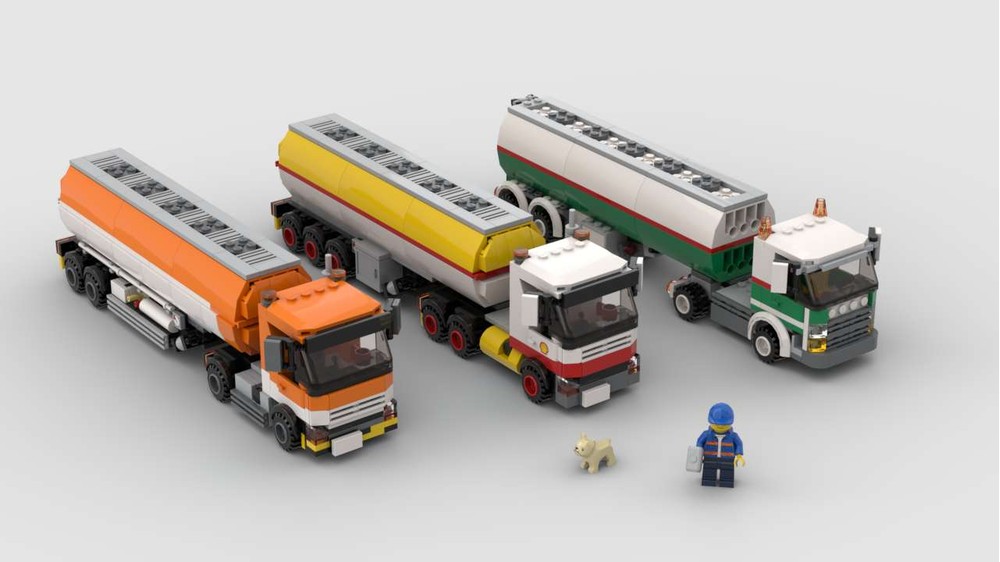 LEGO MOC Idemitsu Tank Truck by doppiopug | Rebrickable - Build with LEGO