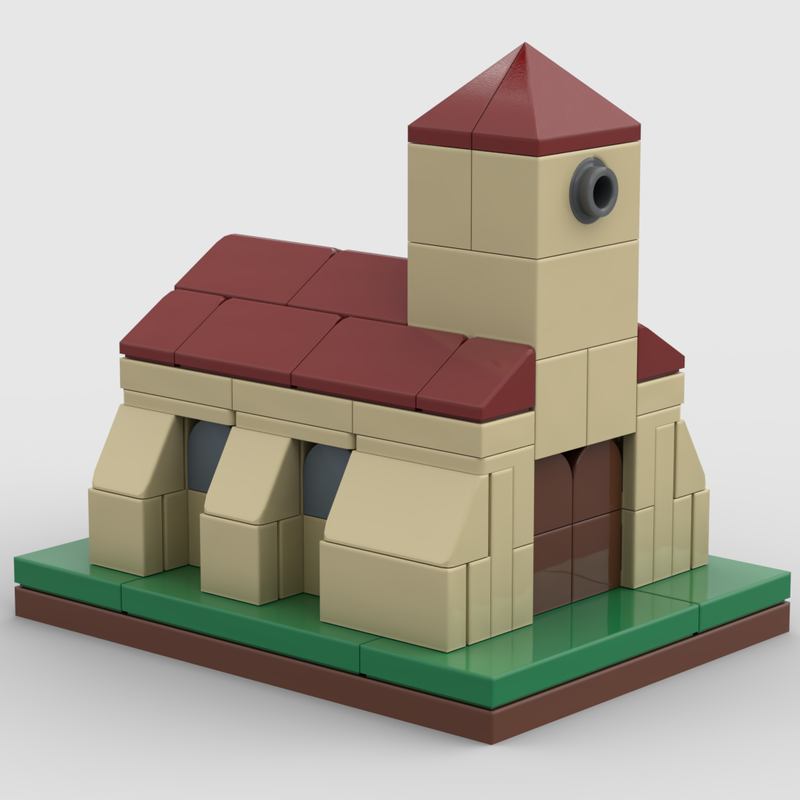 LEGO MOC Mini Chapel by Ptchnk | Rebrickable - Build with LEGO