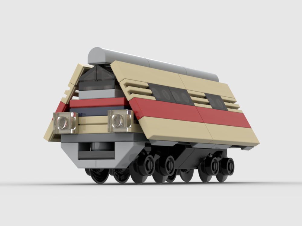 LEGO MOC Toblerone Train (4 studs wide) by LarrysLego | Rebrickable ...