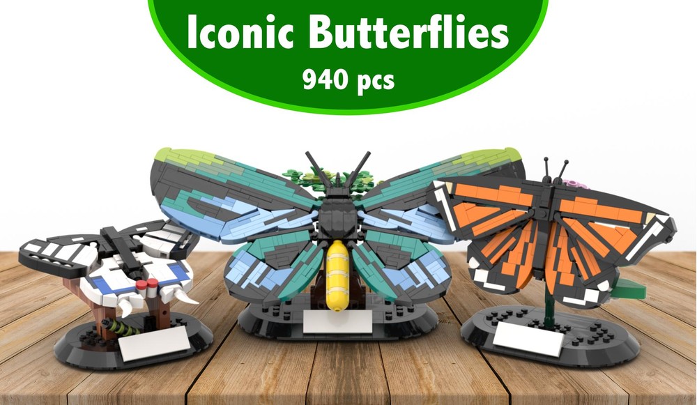 LEGO MOC Iconic Butterflies by Al3xW40 | Rebrickable - Build with LEGO