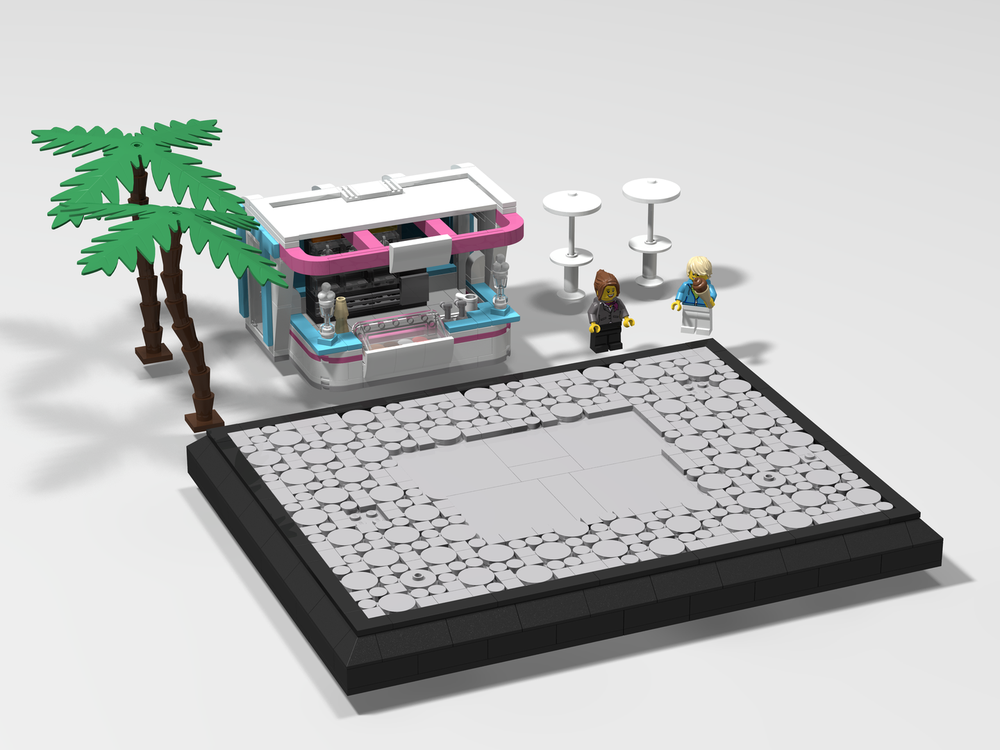 Lego Moc Ice Cream Shop By The Undo Rebrickable Build With Lego