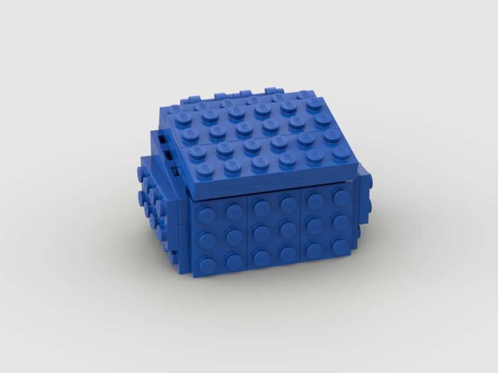 LEGO MOC Blue dumpster by brickbicycle | Rebrickable - Build with LEGO