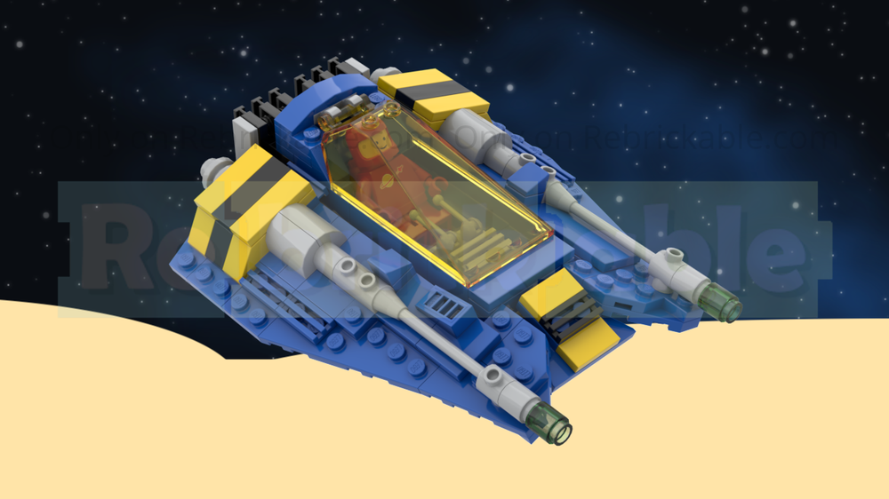 LEGO MOC Classic Space Speeder by watson.lego | Rebrickable - Build ...