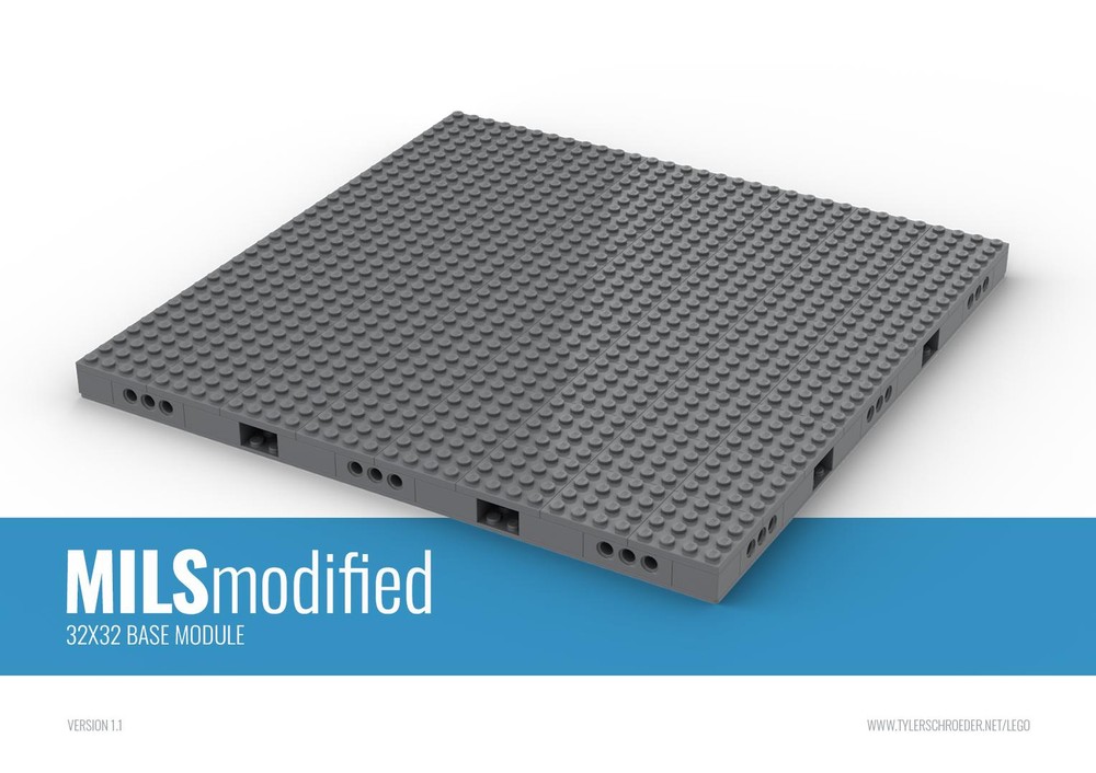LEGO MOC MILS Modified 32x32 Base Module by schroetj | Rebrickable ...