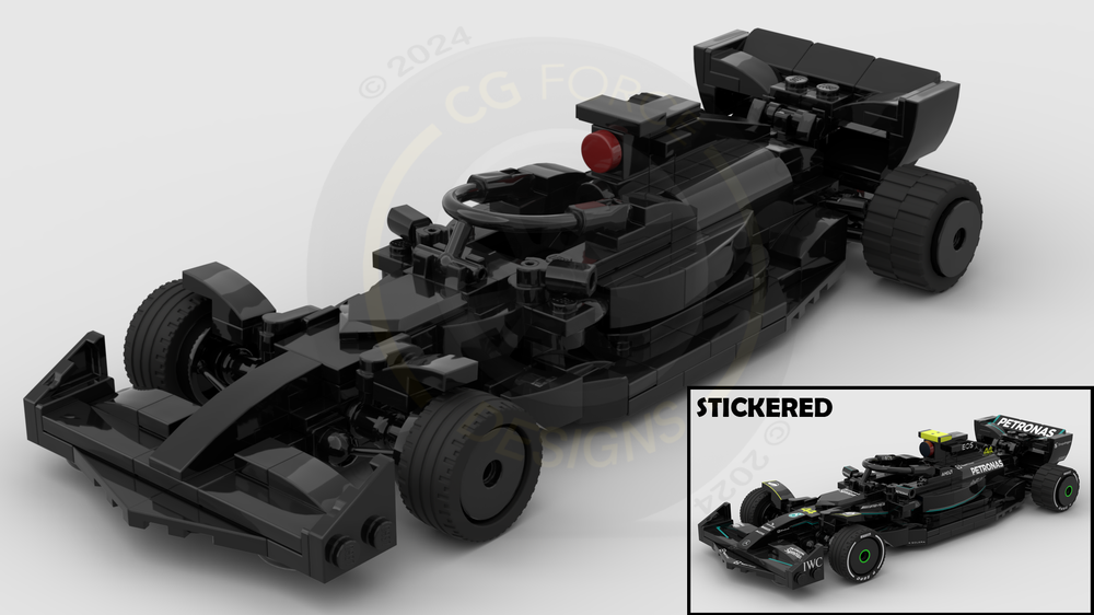 LEGO MOC F1 Mercedes W14 by CGForceDesigns | Rebrickable - Build with LEGO