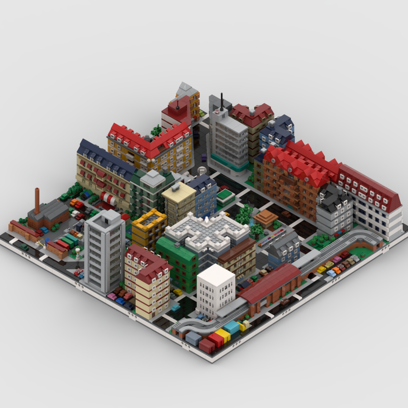 LEGO MOC Micropolis Collection 1: 16 nice fitting modules by Leo G ...
