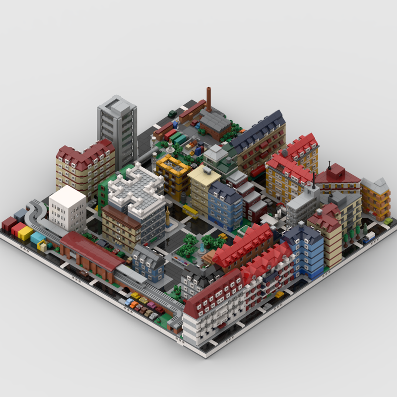 LEGO MOC Micropolis Collection 1: 16 nice fitting modules by Leo G ...