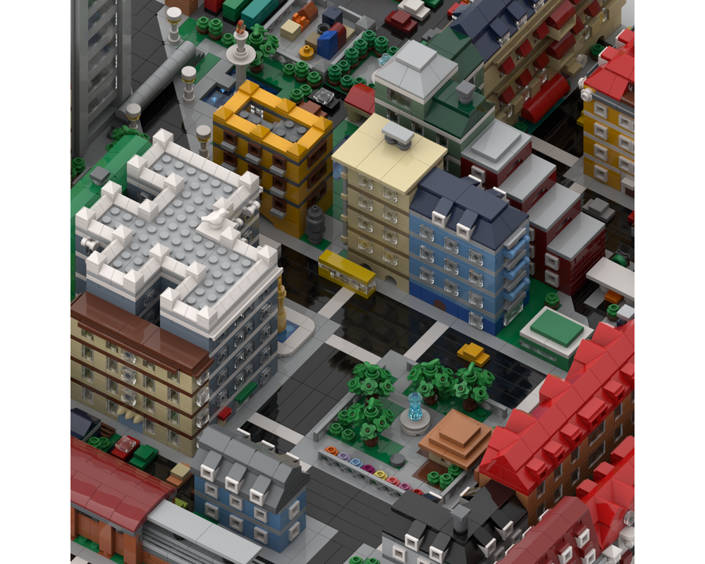 LEGO MOC Micropolis Collection 1: 16 nice fitting modules by Leo G ...