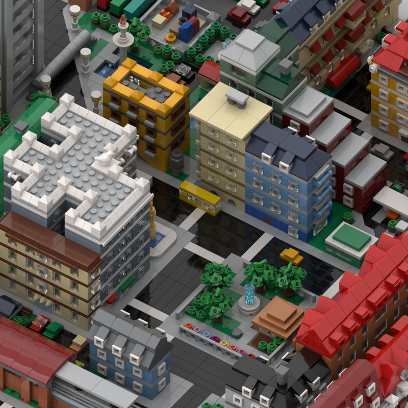 LEGO MOC Micropolis Collection 1: 16 nice fitting modules by Leo G ...