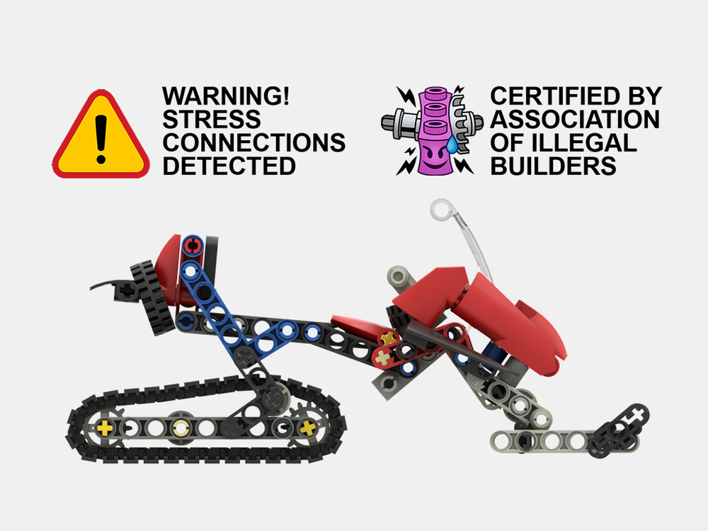 Lego Moc 42148 Snowmobile By Mirrorbricks Rebrickable Build With Lego