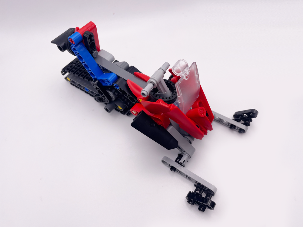 Lego Moc 42148 Snowmobile By Mirrorbricks Rebrickable Build With Lego