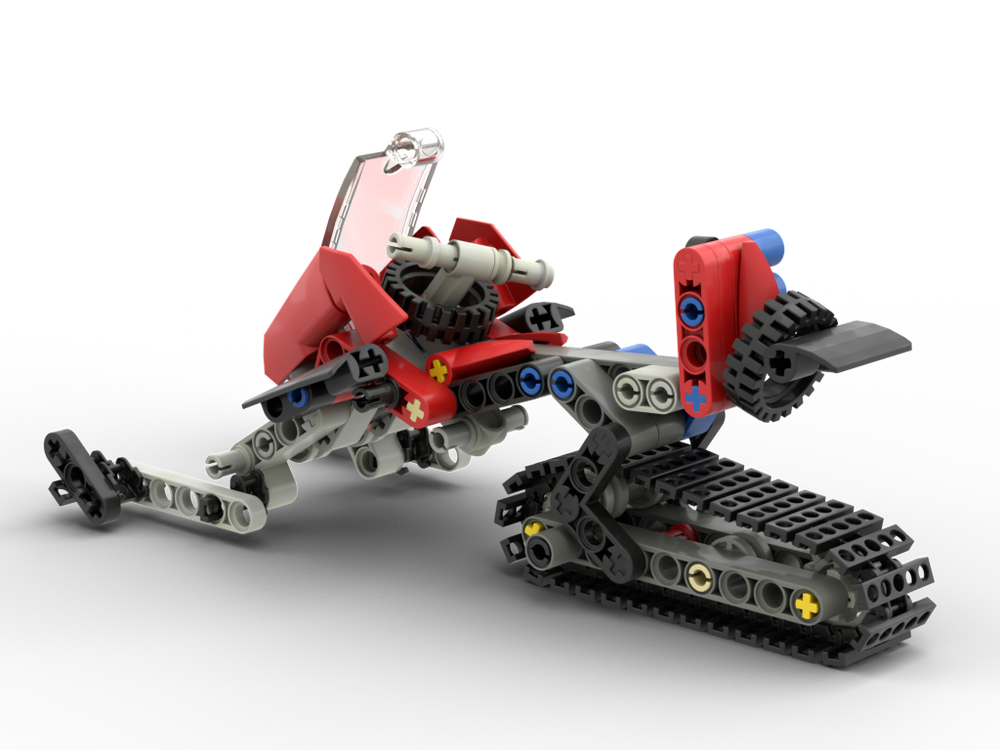 Lego Moc 42148 Snowmobile By Mirrorbricks Rebrickable Build With Lego