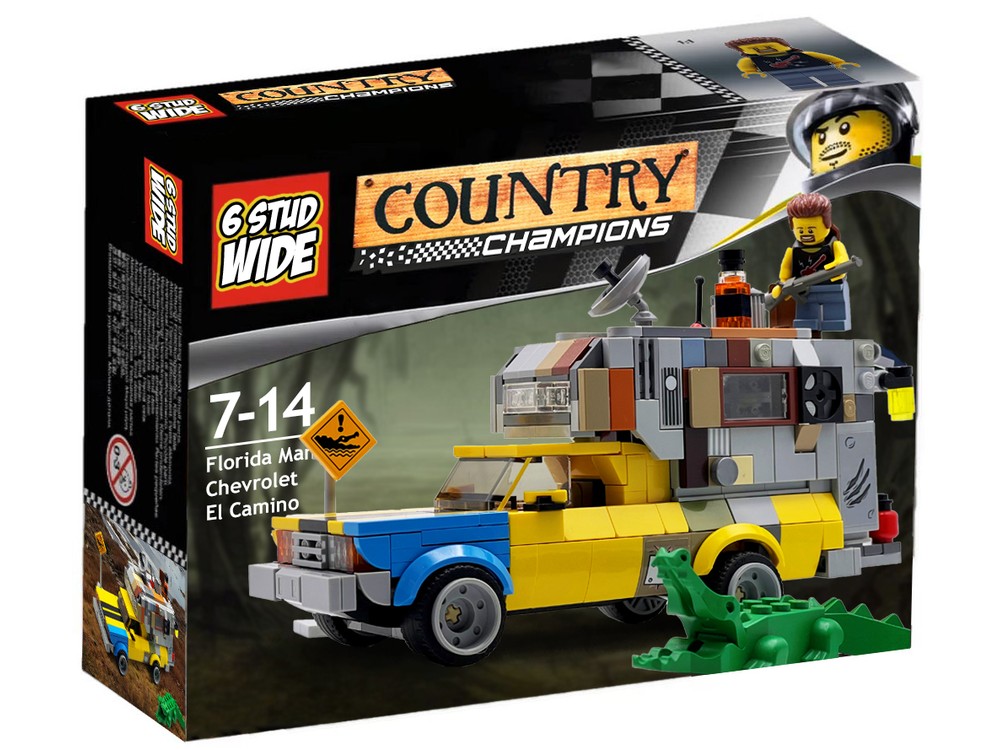 Lego Moc Florida Mans El Camino And Overhead Camper By Ibrickeditup