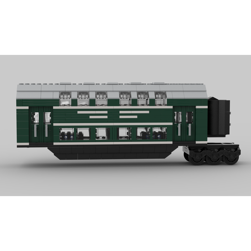LEGO MOC Middle unit for the new style German Doppelstockwagen train ...