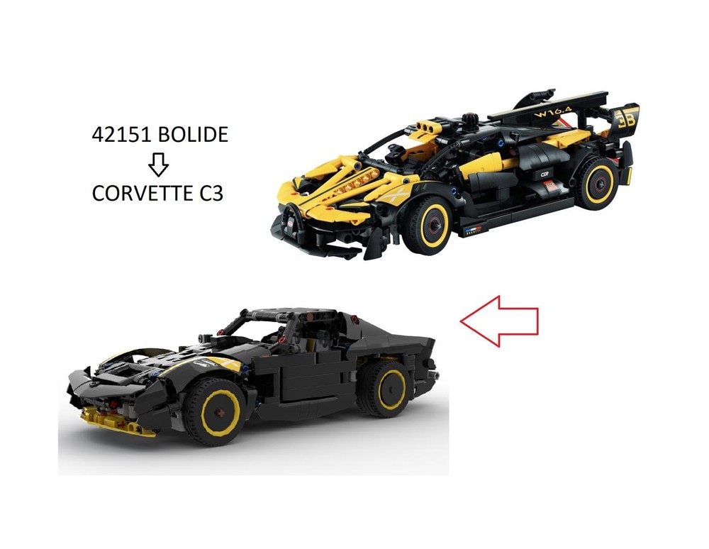 LEGO MOC 42151 Corvette C3 by ale0794 | Rebrickable - Build with LEGO