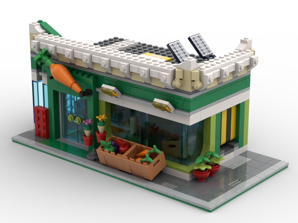 LEGO MOC Grocery Ground Floor - Compatible with Heartlake Apartments ...