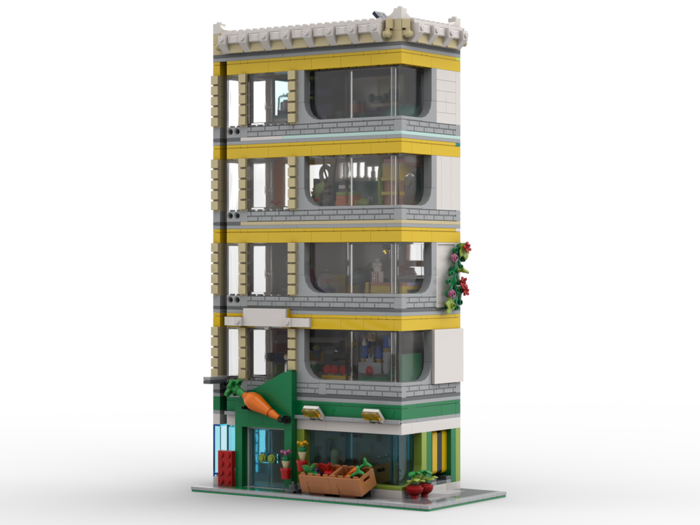 LEGO MOC Grocery Ground Floor - Compatible with Heartlake Apartments ...