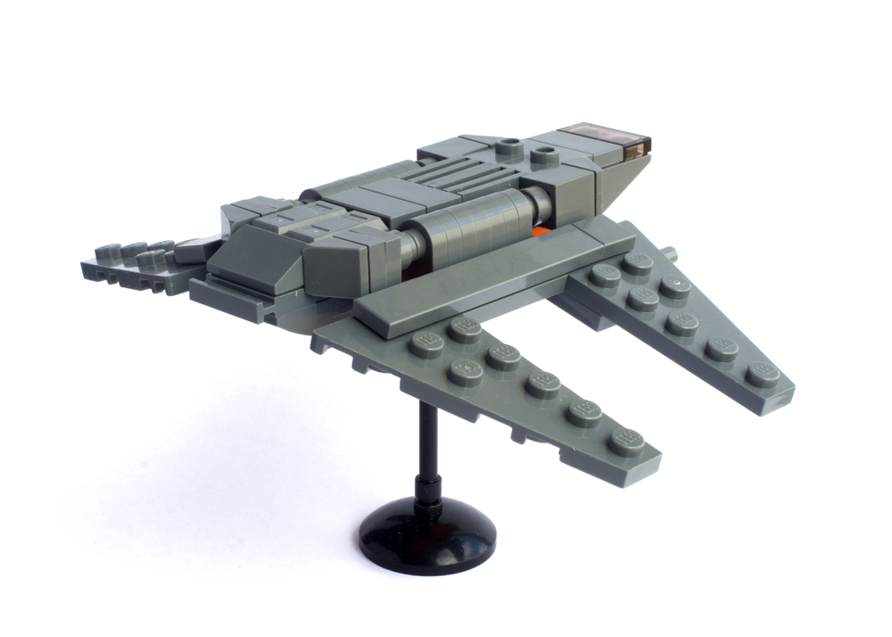 Lego Moc Zeta Class Heavy Cargo Shuttle Micro Scale By Andii