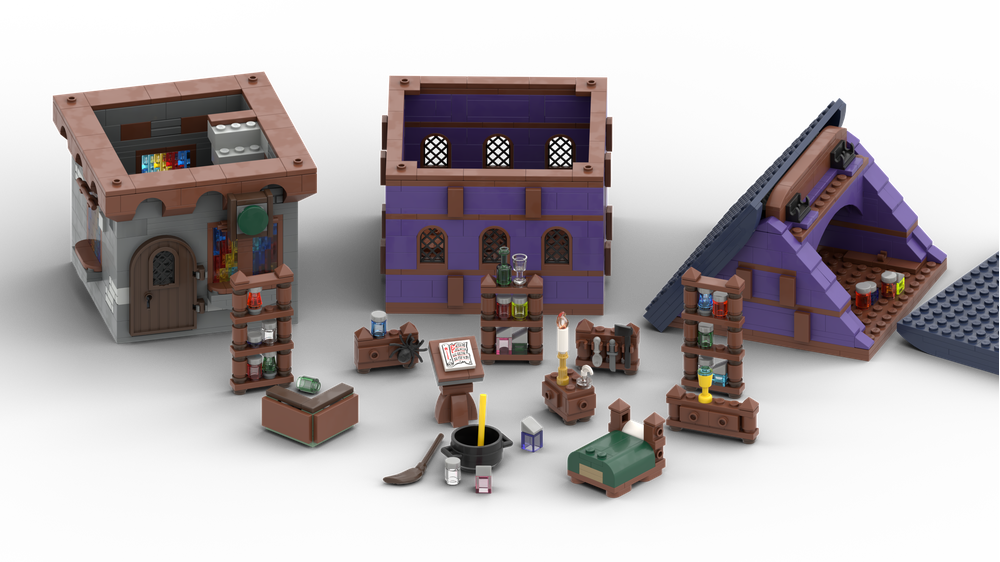 LEGO MOC Medieval Potion Shop by longjuansilver | Rebrickable - Build ...