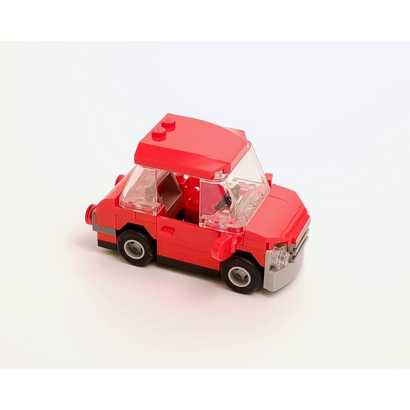LEGO MOC red car & height barrier by Stud.ious | Rebrickable - Build ...