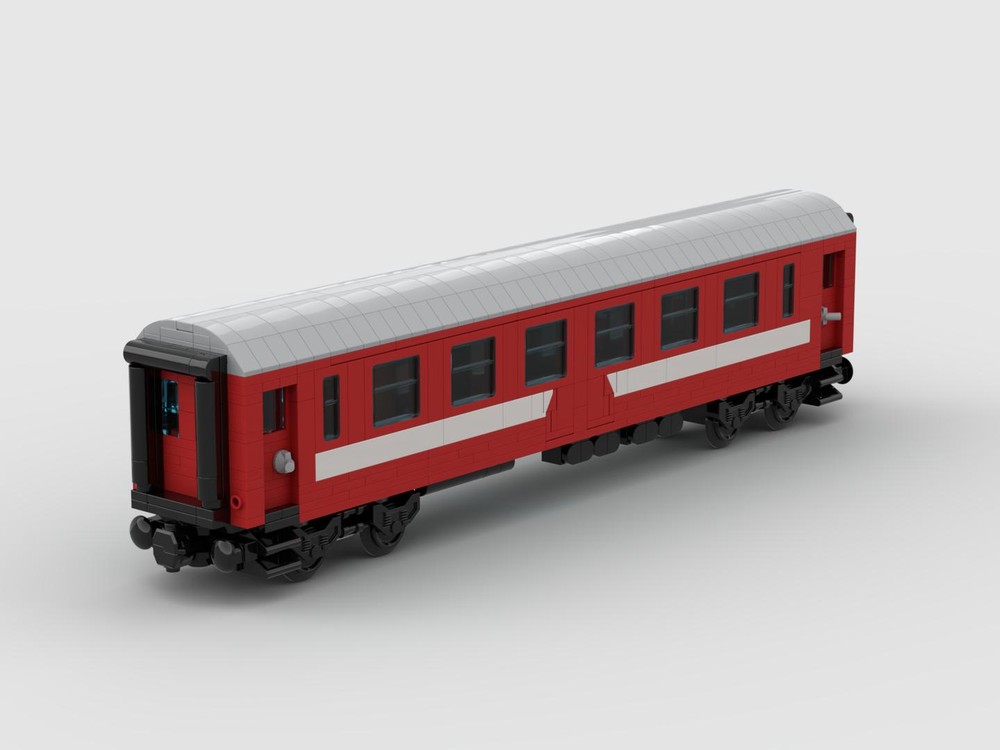 LEGO MOC CFR red passenger car by kaiami | Rebrickable - Build with LEGO