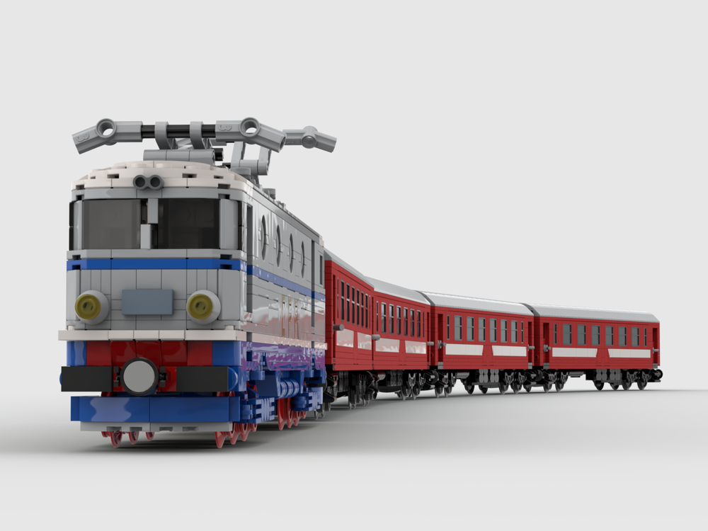 Lego Moc Cfr Red Passenger Car By Kaiami Rebrickable Build With Lego