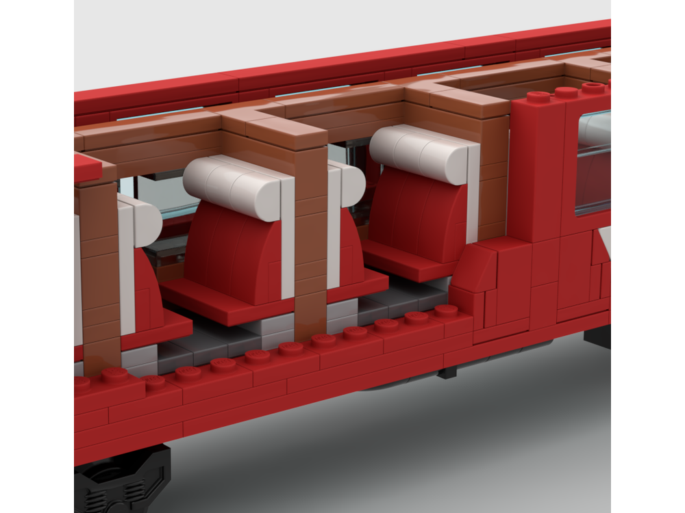 Lego Moc Cfr Red Passenger Car By Kaiami Rebrickable Build With Lego